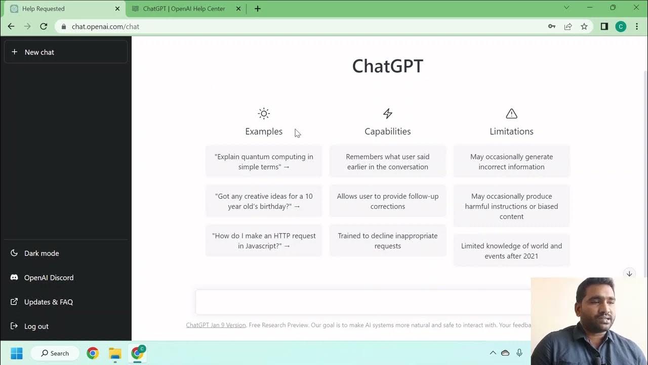 Section - 2 : Lecture - 2 : ChatGPT GUI walkthrough | #chatgpt | #openai | #coursecrafts | - YouTube
