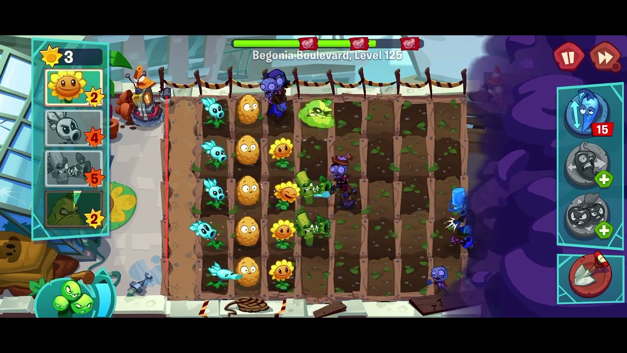 PVZ3 Stage 125 Plants Vs Zombies 3 - YouTube