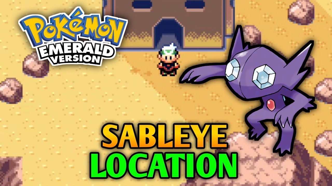 How To Catch Sableye In Pokemon Emerald - Sableye Location - YouTube