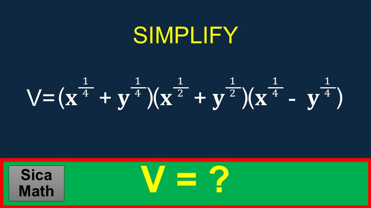 Simplify Exponential Expressions | No Voice Math Animation - YouTube