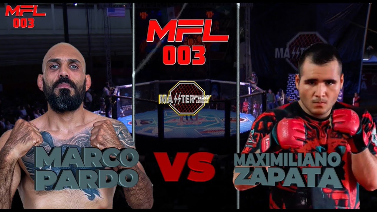 👊🔥MARCO "LA BOA" PARDO VS MAXIMILIANO HEDEKEL ZAPATA👊🔥 #MMA #MFL003 ...