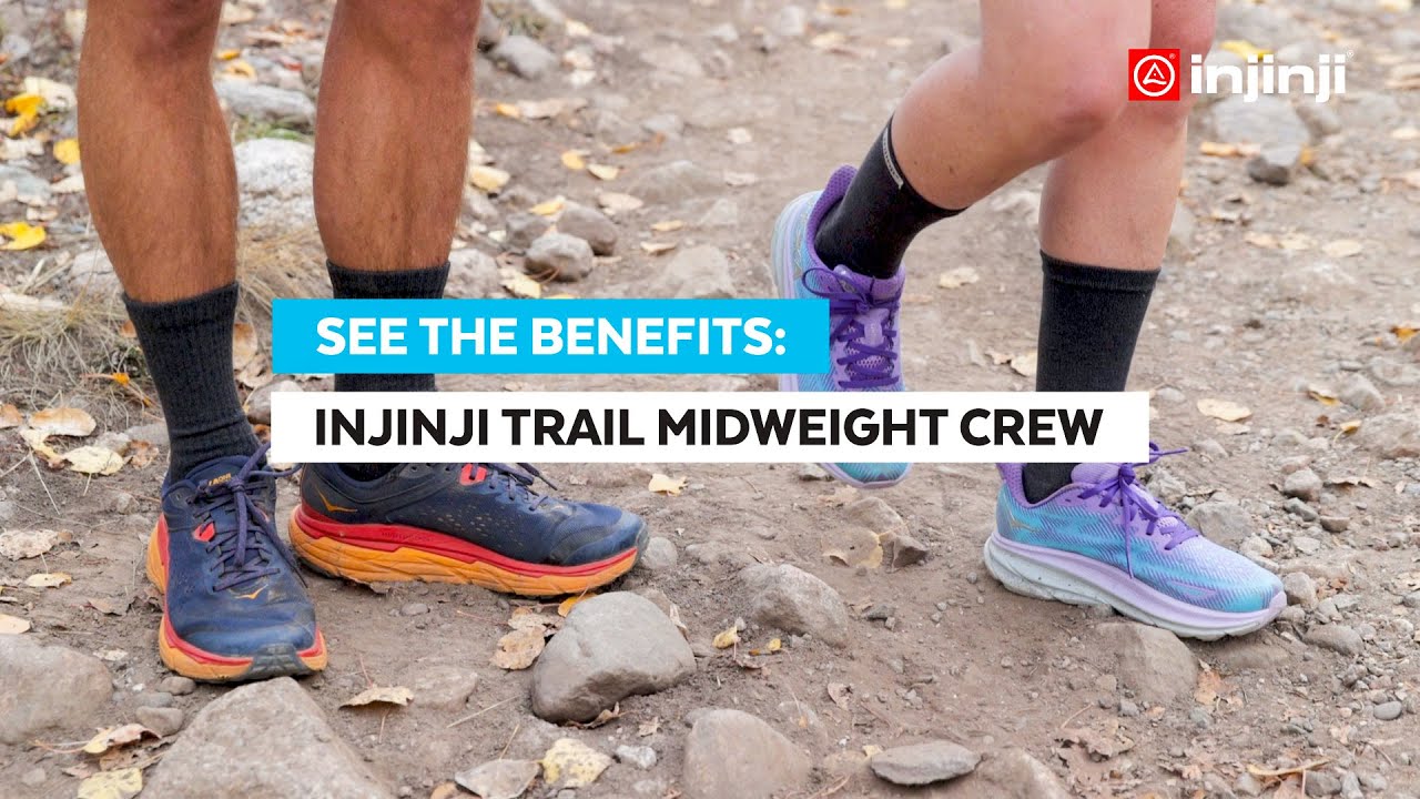 The Benefits of Injinji Trail Midweight Crew Running Toesocks - YouTube