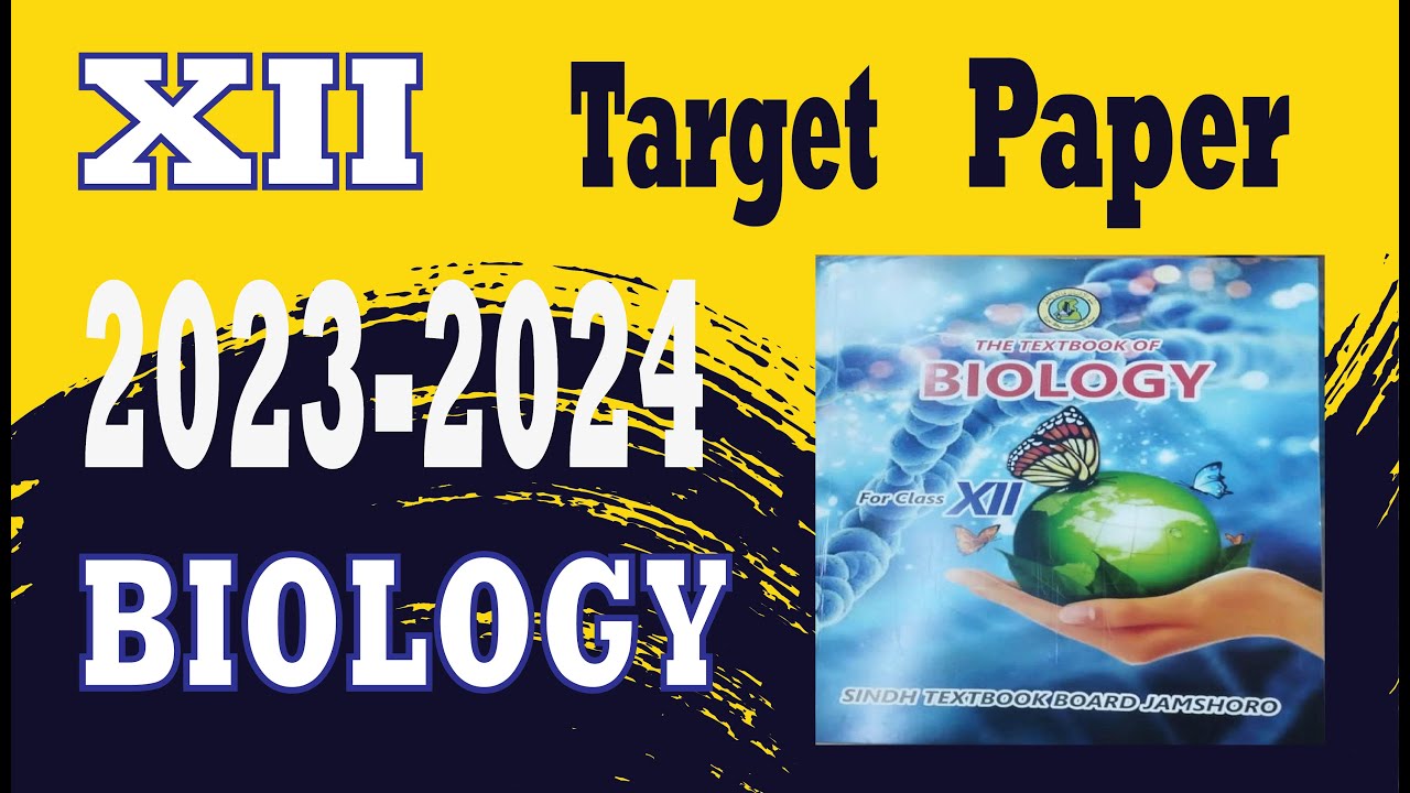 Class 12 Biology target paper 2023-2024 |xii zoology and botany new ...