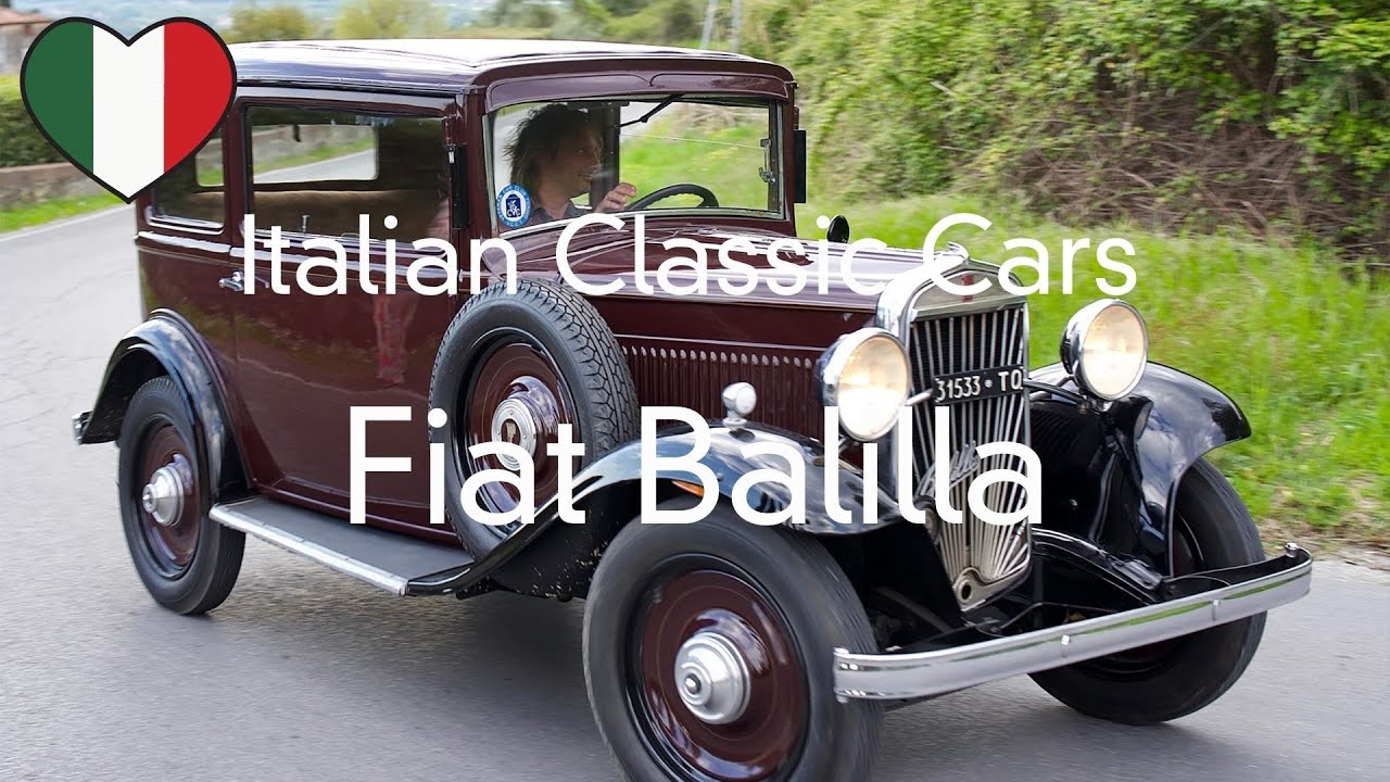 Italian Classic Cars Driven - Fiat 1933 Balilla - YouTube