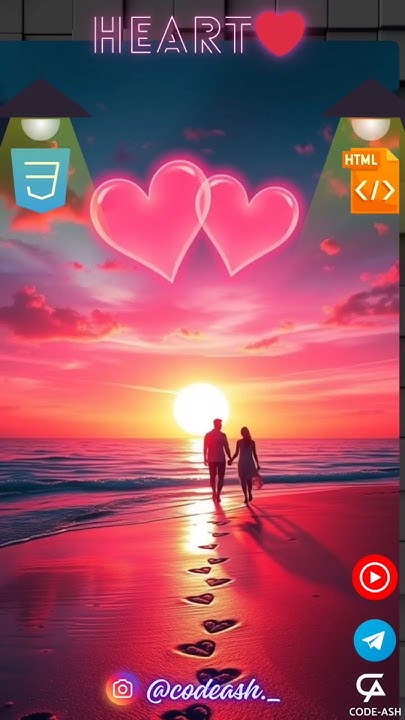 Create Stunning Heart Designs & Animations | HTML, CSS & JavaScript | Code Heart Effects 🩷 - YouTube