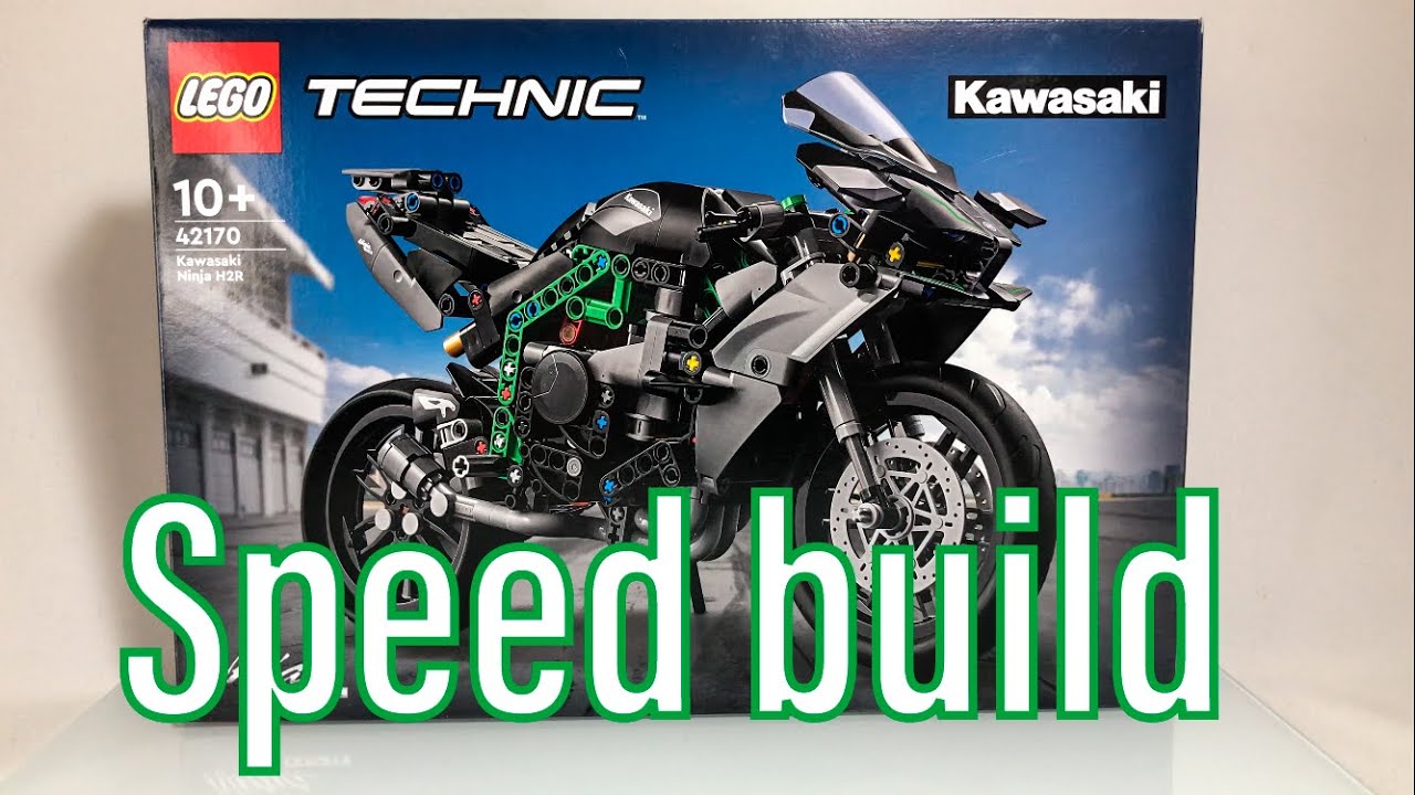 Lego Technic 42170 Kawasaki Ninja H2R / Speed build - YouTube