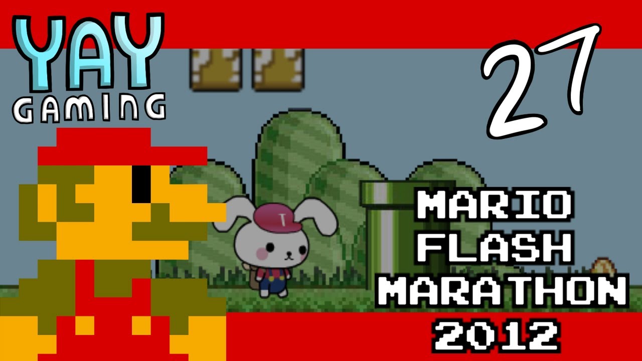 Mario Flash Marathon 2012 - 27 - Cute Rabbit in Mario World 1 - YouTube