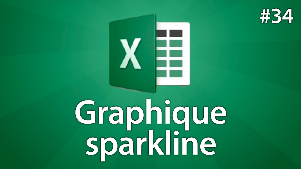 Excel 2016 - Créer un graphique Sparkline - Tuto #34 - YouTube
