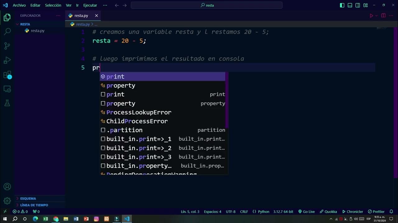 RESTA EN PYTHON - YouTube