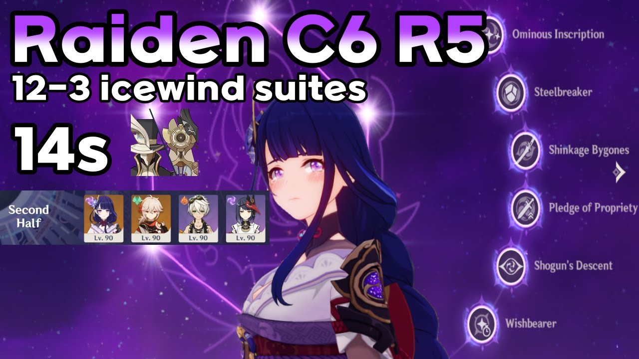 Raiden C6 R5 4.0 Spiral Abyss Floor 12-3 14s - YouTube