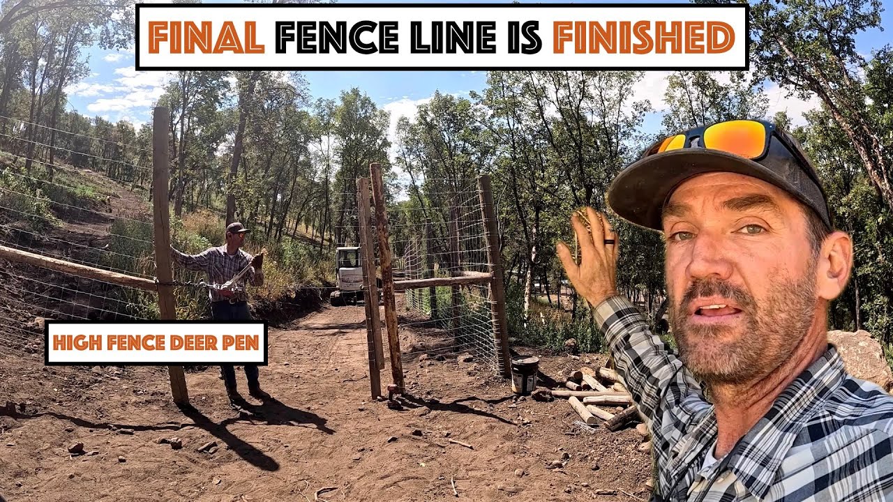 #814 - The Fencing Is Finished!!! (New High Fence Deer Pen) A Winter's ...