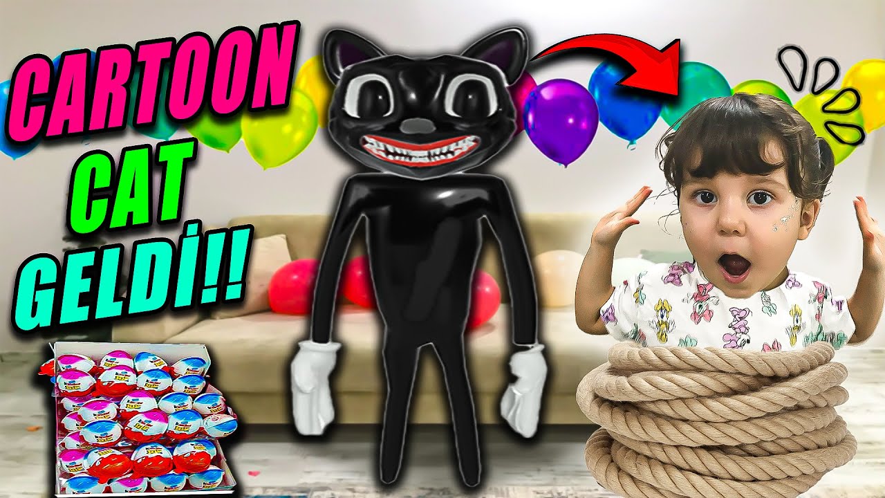 CARTOON CAT KAÇIRDI!! EVINE GİZLİCE GİTTİK!! KAPI KAPANDI KAÇAMADIK ...