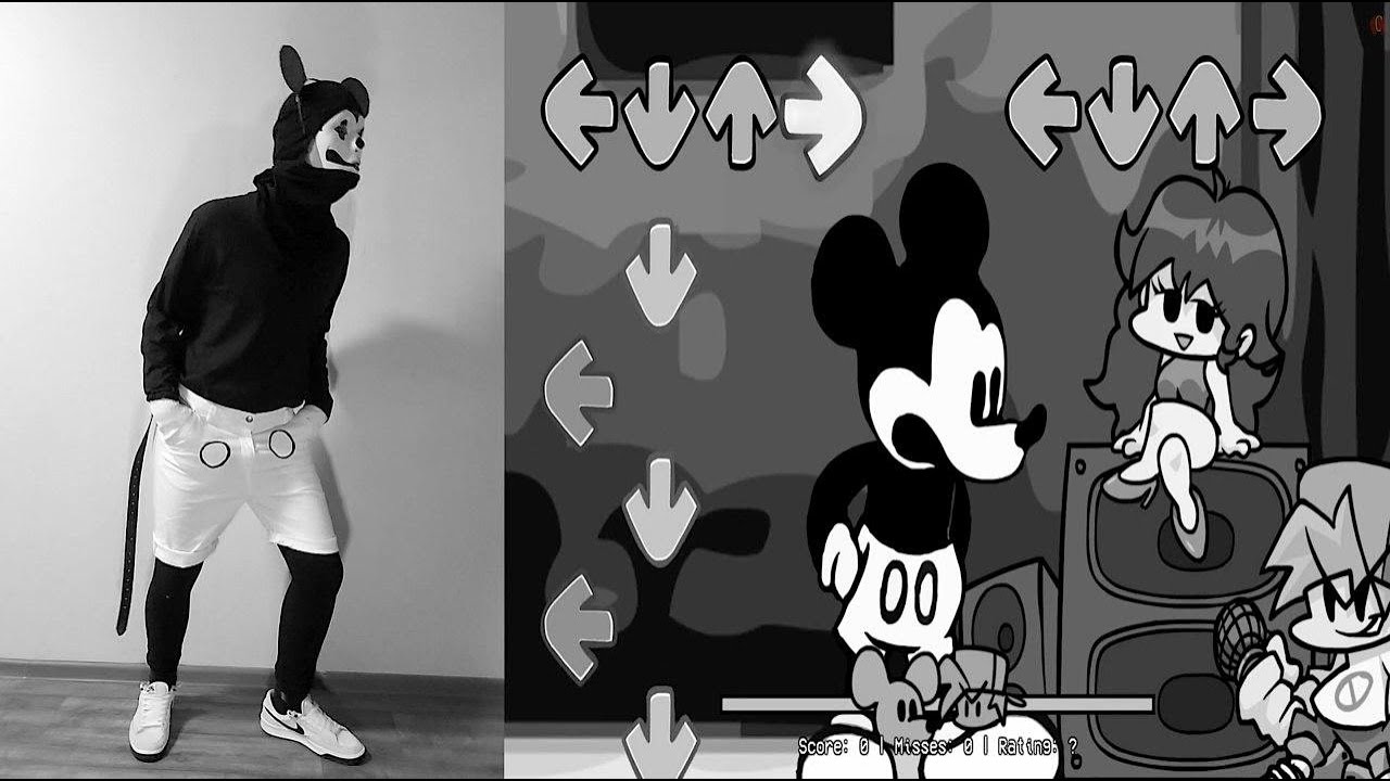 FNF Mickey Mouse In Real Life FNF Cosplay - YouTube