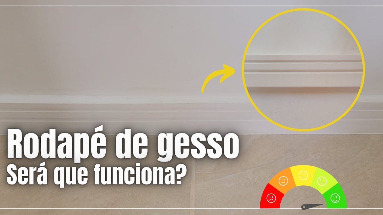 Diy - Como fazer rodapé de gesso em casa - YouTube