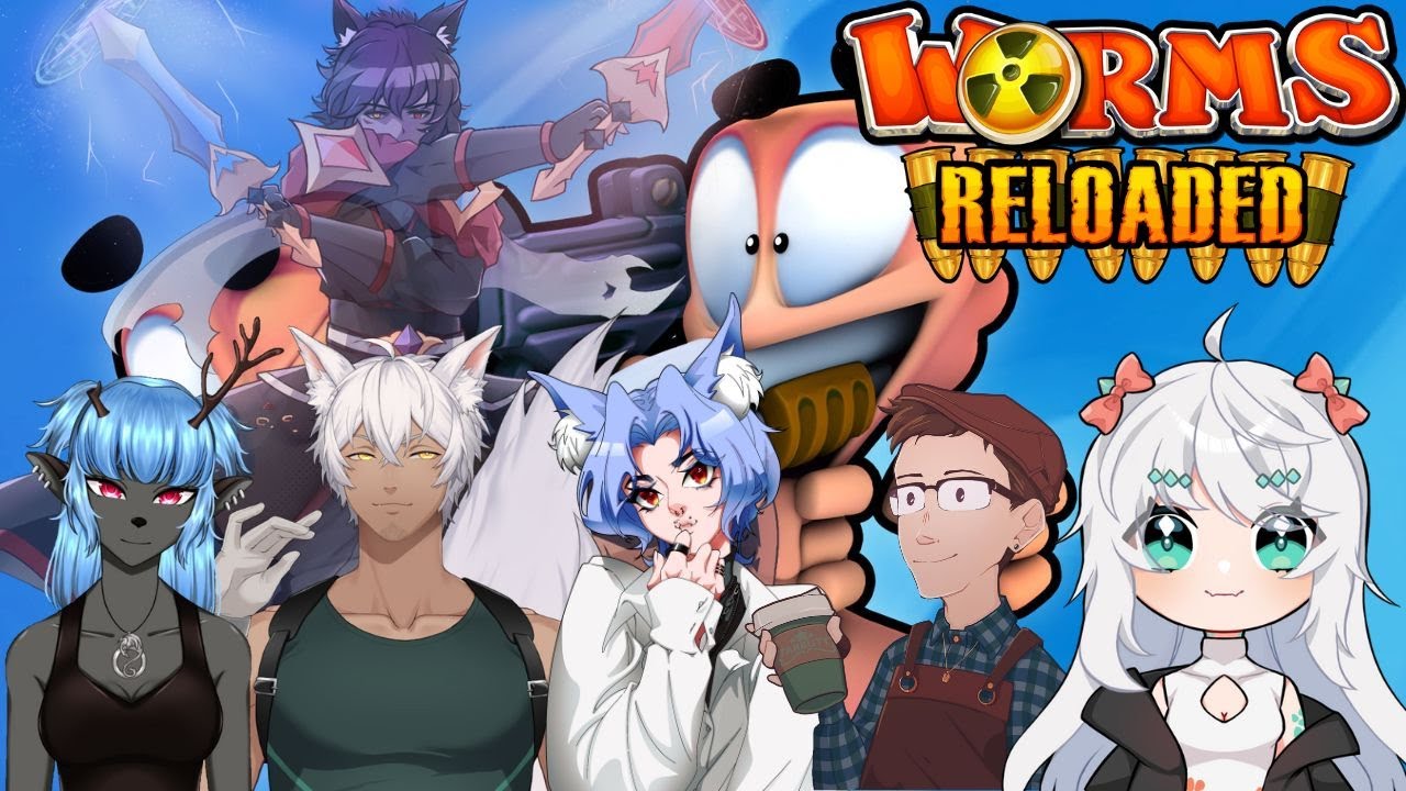 【Worms Reloaded Collab】 worm chaos w/ Mei, Duo, Zavier, Morgan & Alli - YouTube