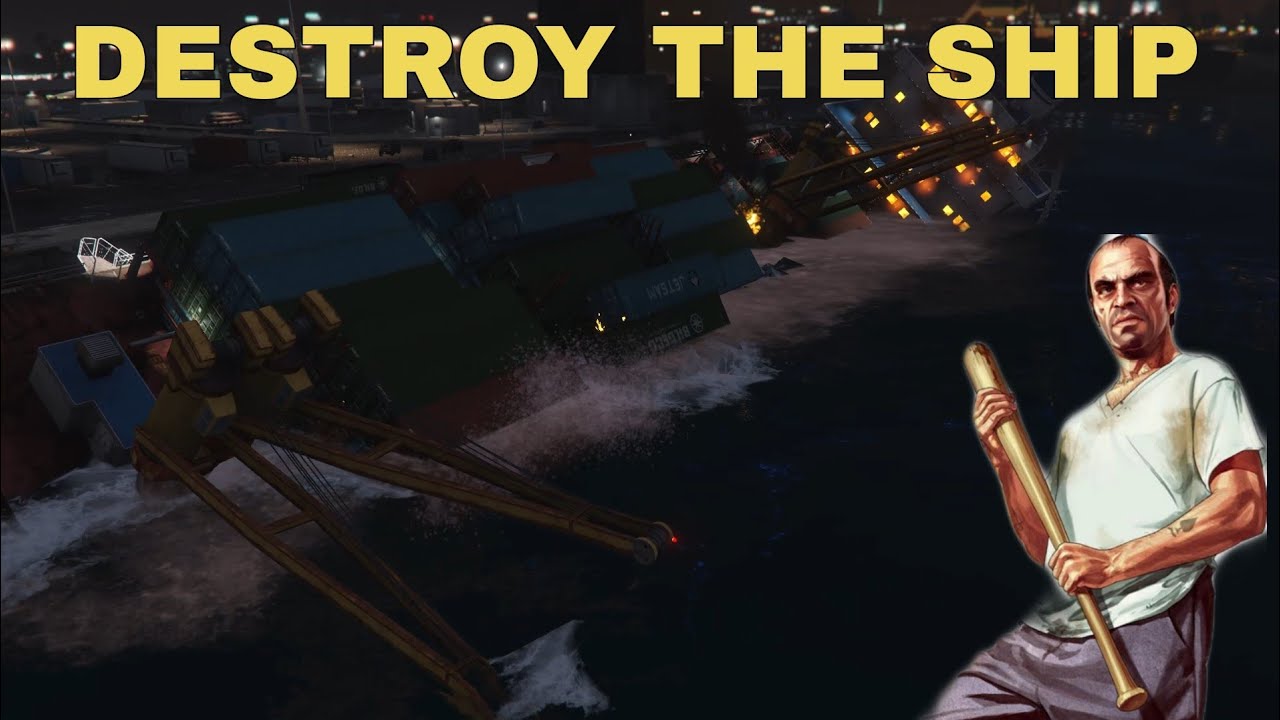TREVOR DESTROY THE ARMY SHIP GTA V Mr Prince - YouTube