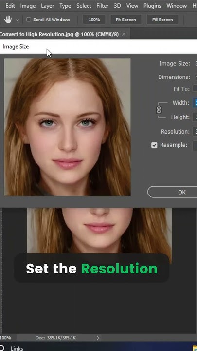 How to Convert Low Resolution Photos into High Resolution Using Photoshop #shorts #tutorial ...