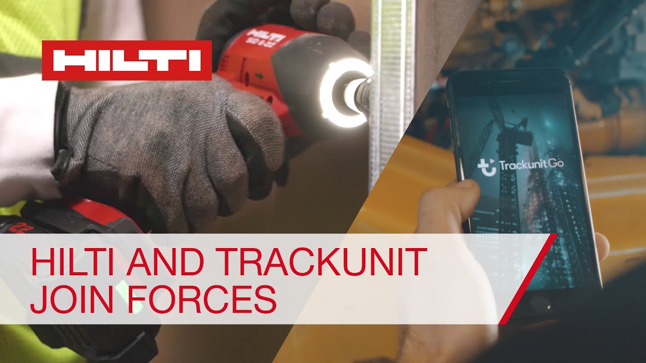 Hilti and Trackunit team up to eliminate downtime - YouTube