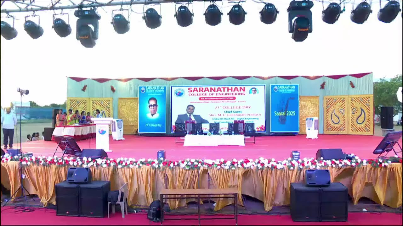 27th College Day Celebration | SARANATHAN COLLEGE OF ENGINEERING - YouTube