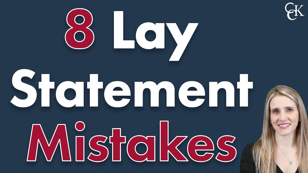 Avoid These 8 Costly VA Lay Statement Mistakes in VA Claims - YouTube