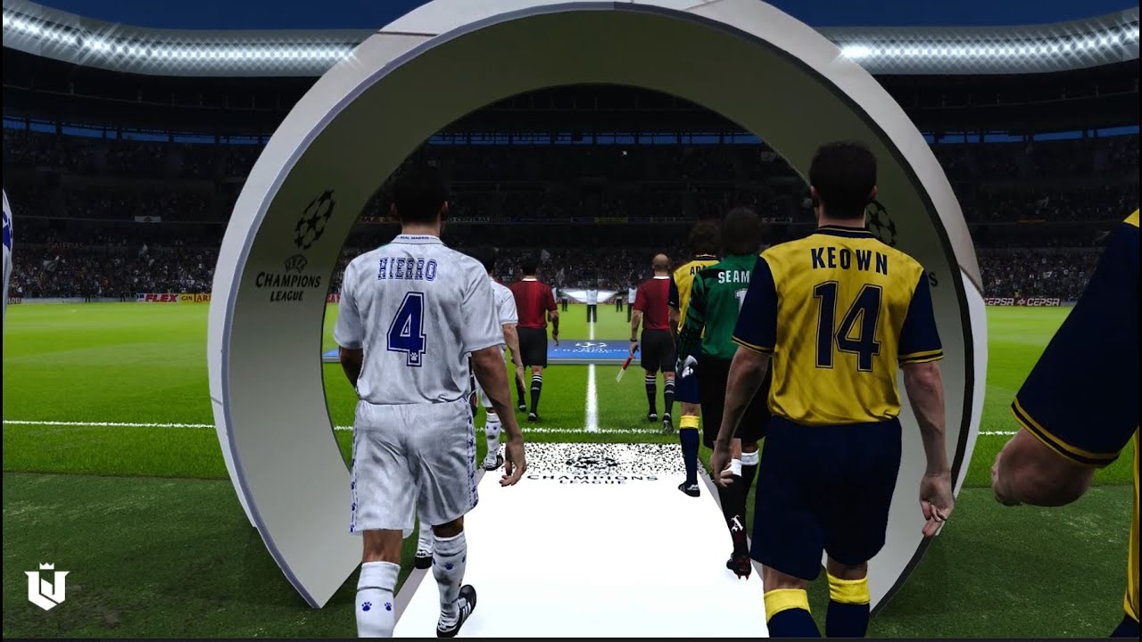 Real Madrid vs Arsenal UCL 1996/97 ISS Pro Evolution 97 - YouTube