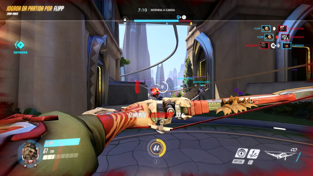 Overwatch - Hanzo - Map: Numbani - Play of the Match - YouTube