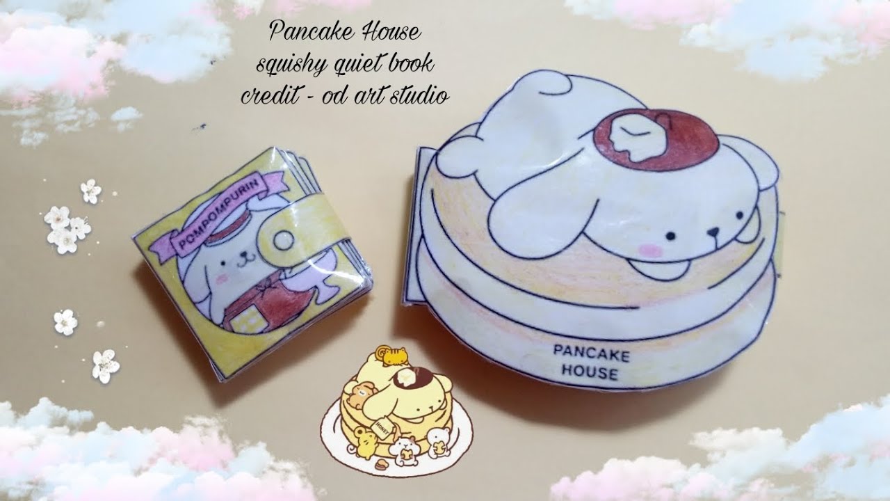 Diy pancake squishy quiet book recreation of @ODartstudio - YouTube