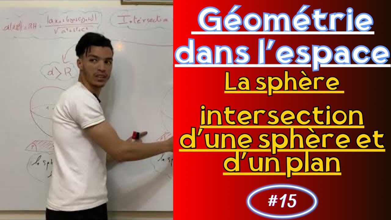 15# Géométrie dans l’espace | intersection d’une sphère et d’un plan ...