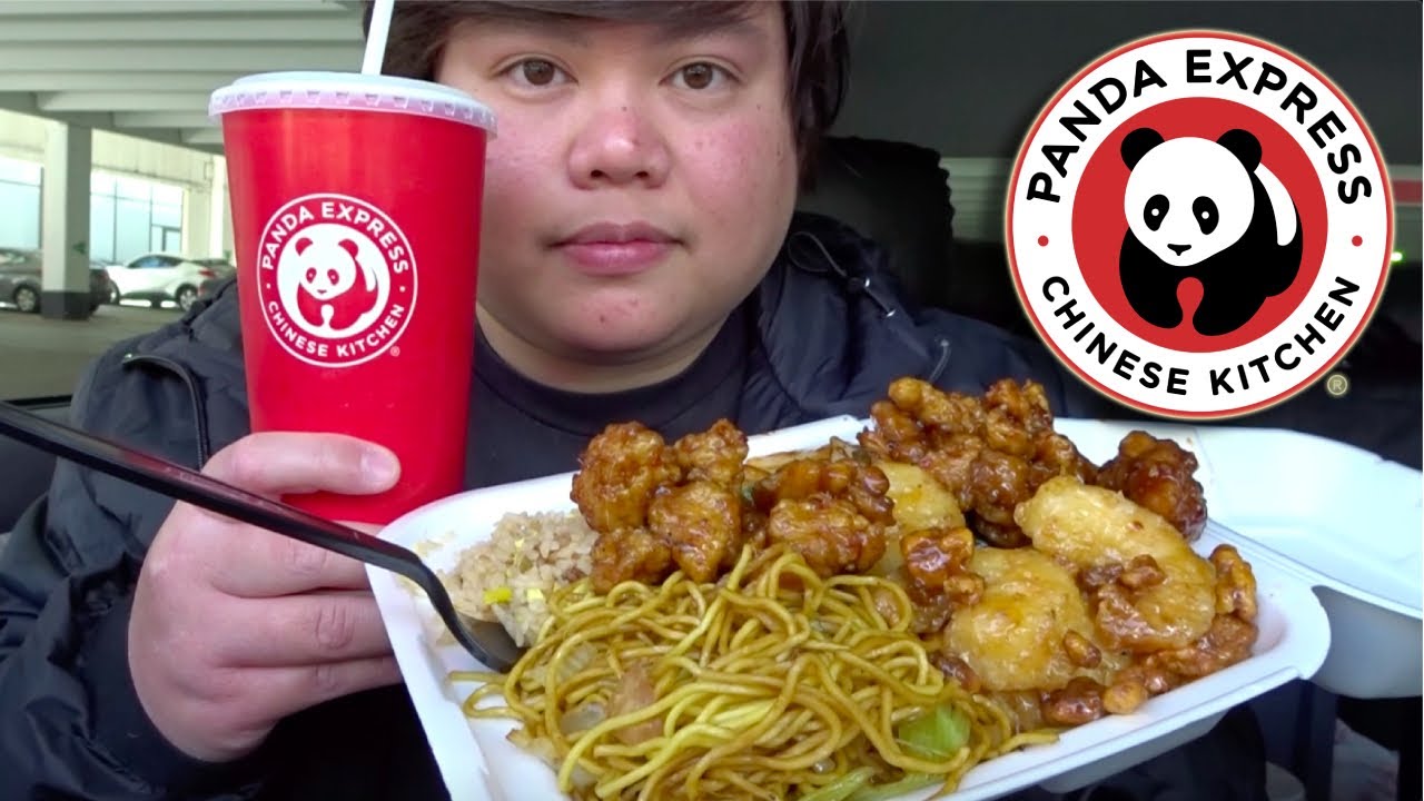 Panda Express Honey Walnut Shrimp + Orange Chicken + Black Pepper Angus ...