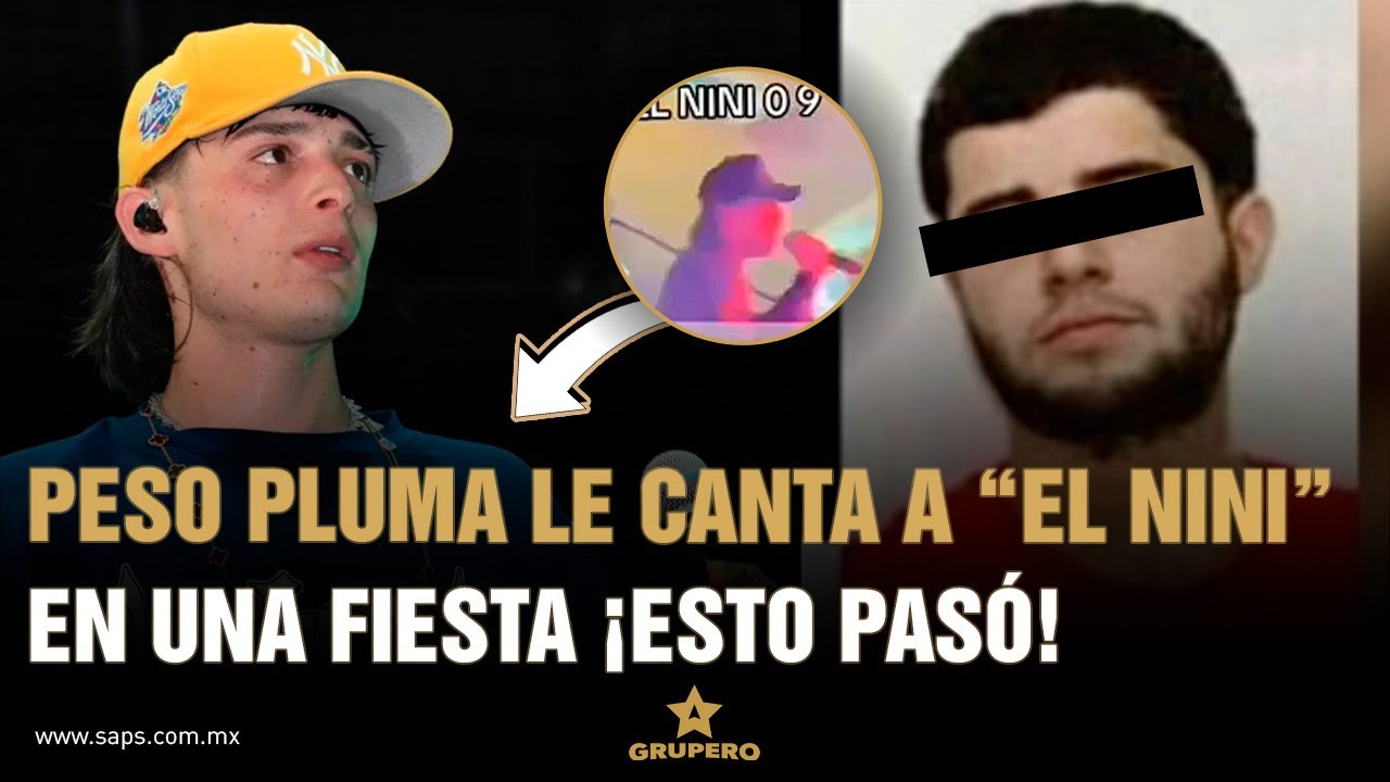Captan a Peso Pluma en fiesta de la esposa de “El Nini” - YouTube