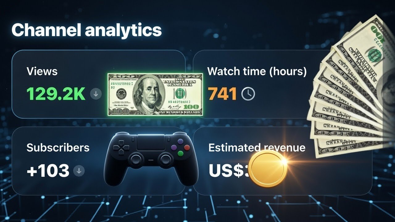 How much money I make as a Small Gaming Channel ( Realistic earnings ...