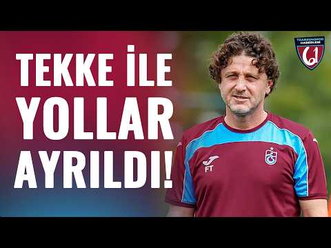 Resmi Açıklama Geldi! Trabzonspor'da Fatih Tekke Dönemi Sona Erdi!