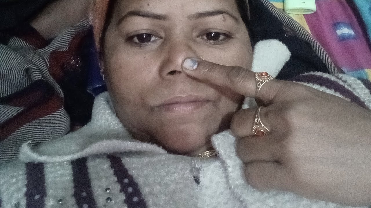 nose pin remove and nose massage and double finger picking challenge ...