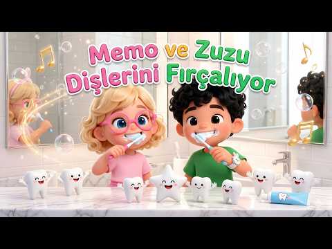 MEMO VE ZUZU DİŞ FIRÇALAMA ŞARKISI | Dişlerimiz Bembeyaz Olsun! | Eğlenceli Çocuk Şarkısı 🎶😁 🦷✨