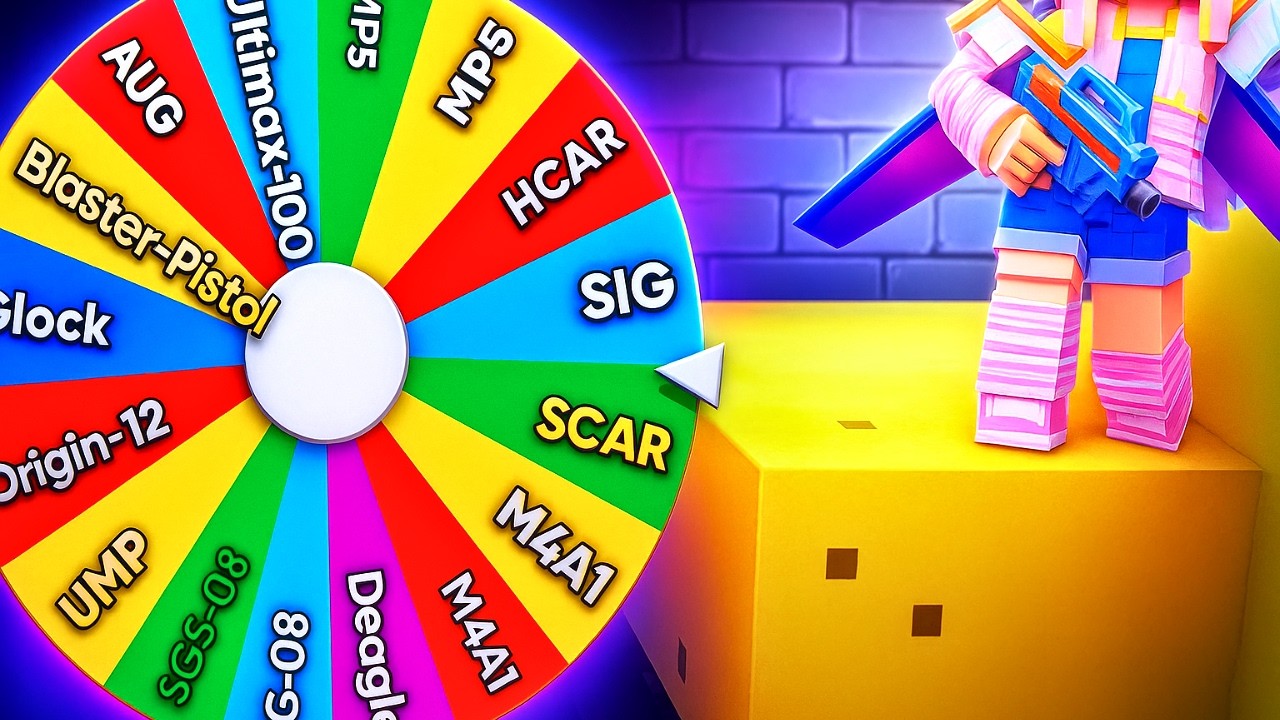 RANDOM GUNS ONLY in Minefun.io Infection Mode?! (Road to Level 55 ...