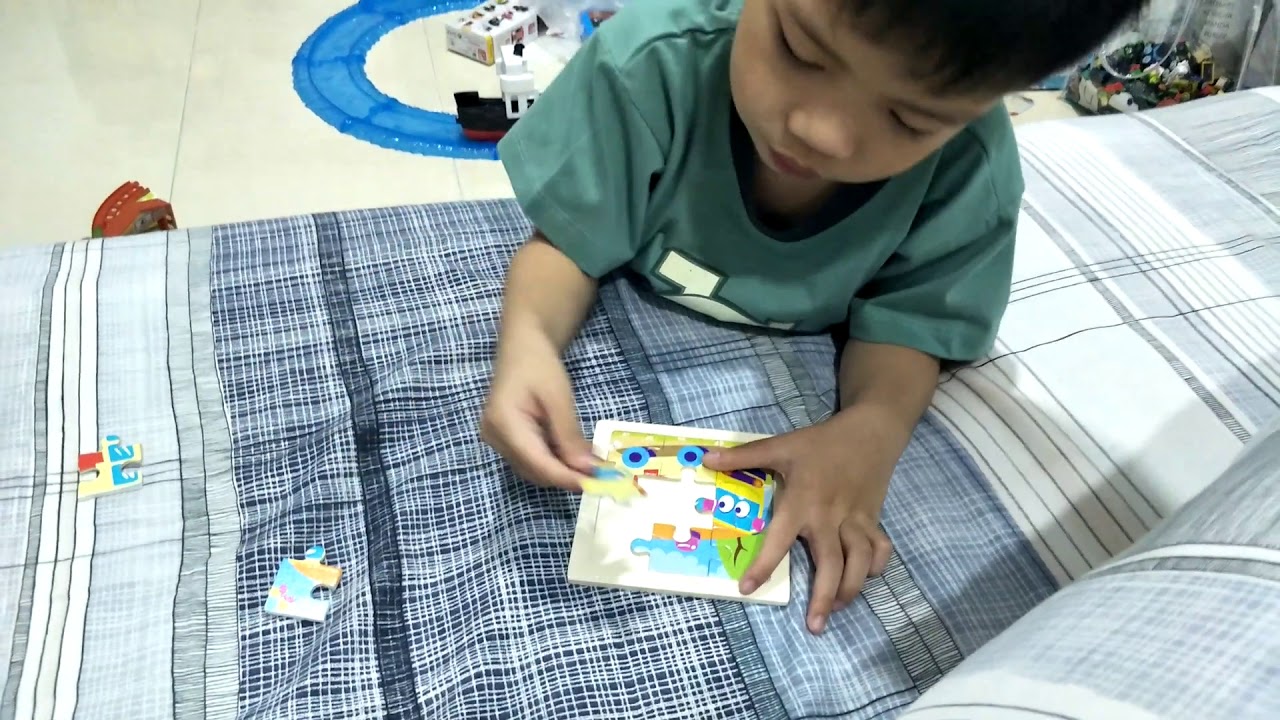 Jou belajar merangkai mini puzzle - YouTube