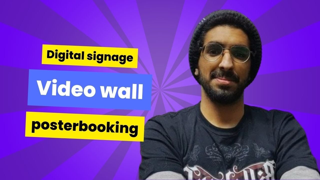 In sync video playing on 2 screens with posterbooking video wall - YouTube