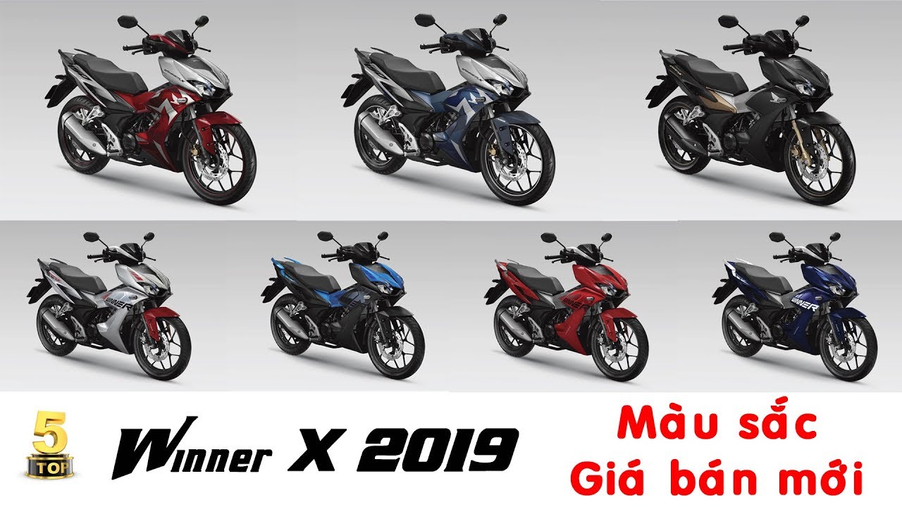 Winner X 2019 ️ Tất cả các MÀU SẮC & GIÁ BÁN mới nhất 🔴 TOP 5 ĐAM MÊ ...