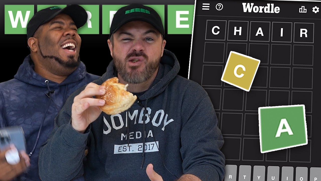 Completely secret Wordle competition in Jomboy office - YouTube