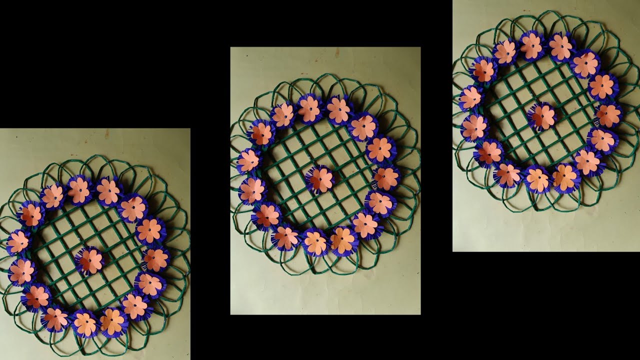 reusing of waste paper// how to make paper craft design// best out of ...