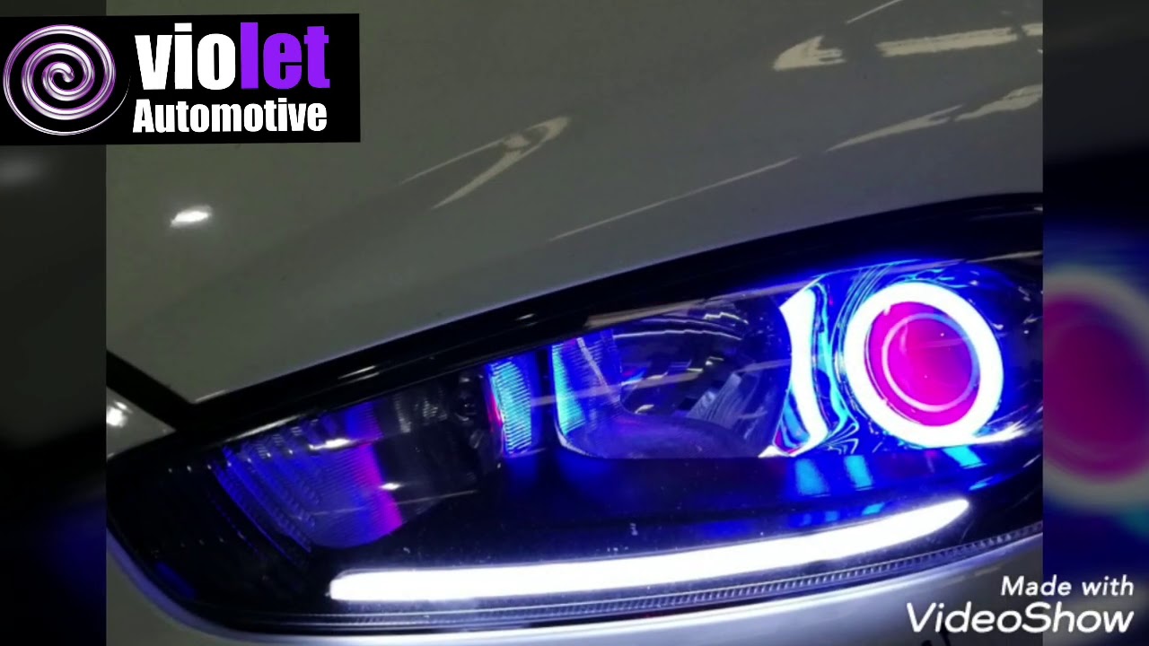 Ford Fiesta ST180 headlights custom built by Violet Automotive - YouTube