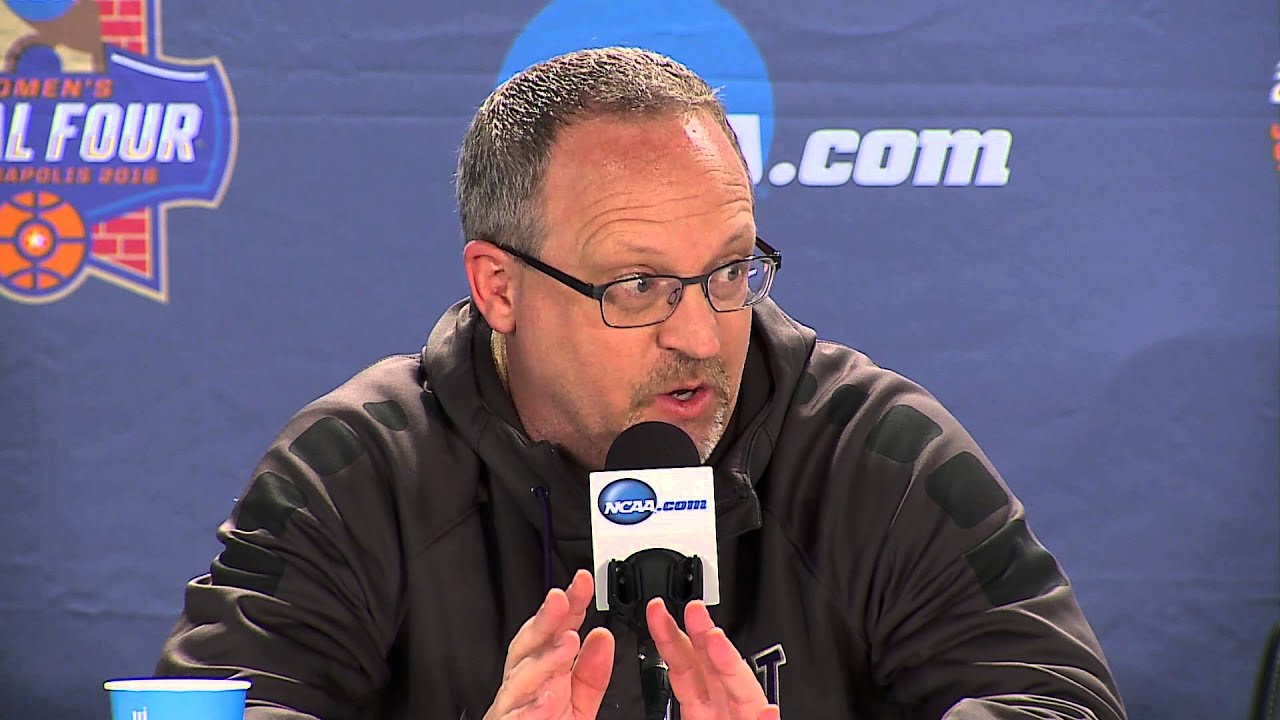 Coach Mike Neighbors | Washington Final Four Press Conference - YouTube