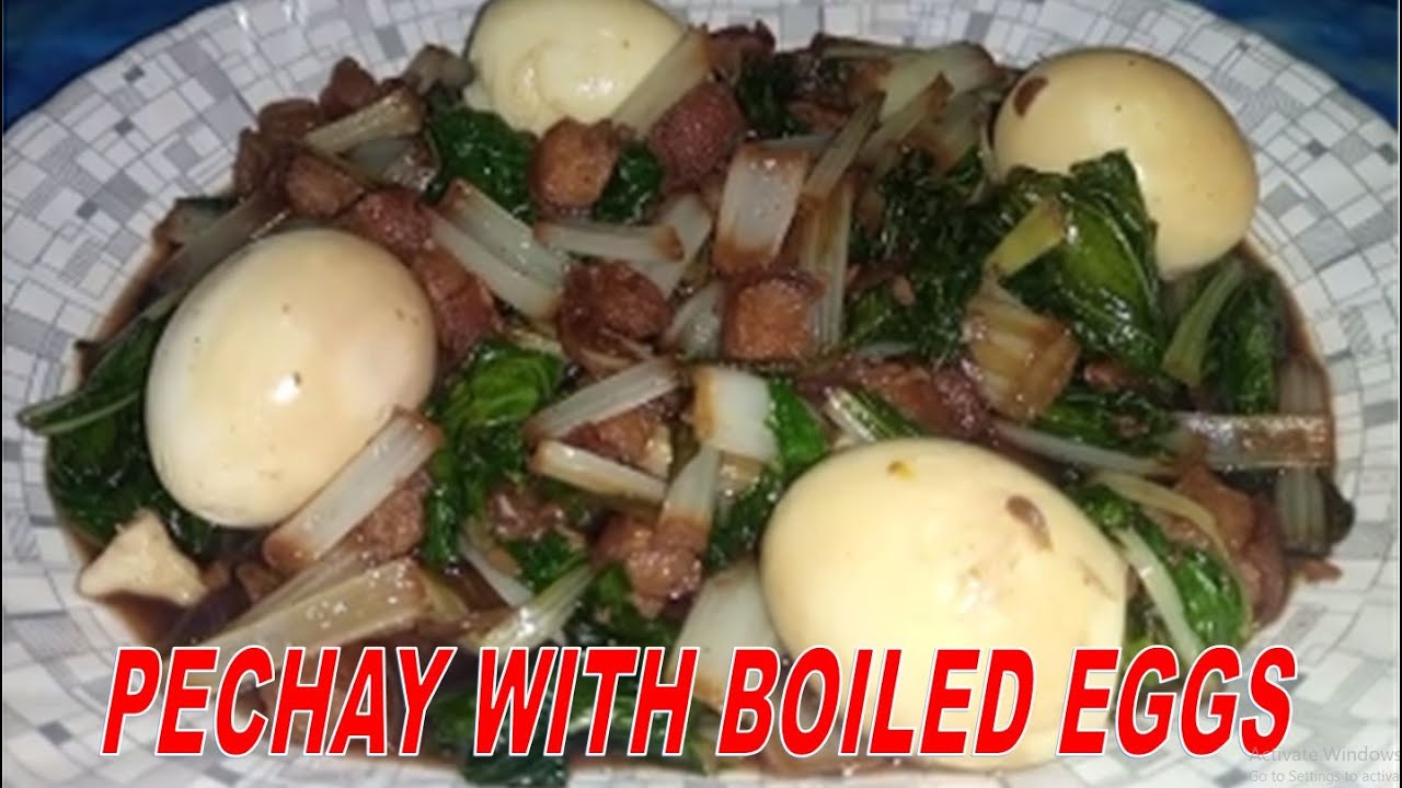 ADOBONG PECHAY WITH EGGS || PECHAY RECIPE || SIMPLENG LUTONGBAHAY ...