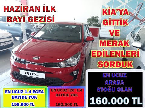 EN UCUZ ARABA BURDA 160.000 TL |HAZİRAN KİA BAYİSİNE GİTTİK|MERAK EDİLENLERİ SORDUK|
