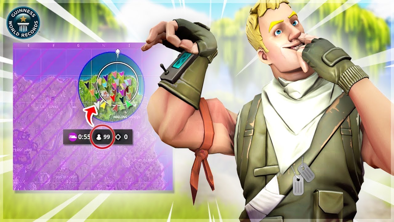 *WORLD RECORD* 99 PEOPLE ALIVE 4TH ZONE - When Epic Games Gives Me ...