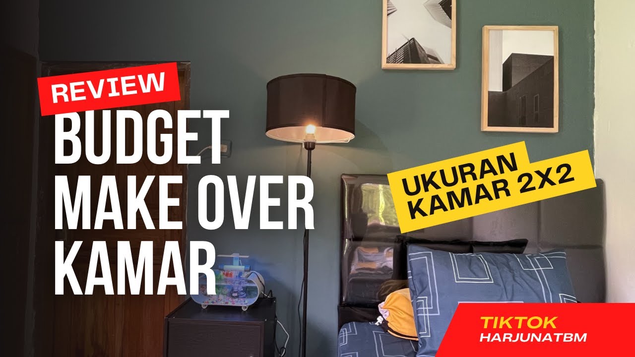 BUDGET MAKE OVER KAMAR ukuran 2x2 meter - YouTube