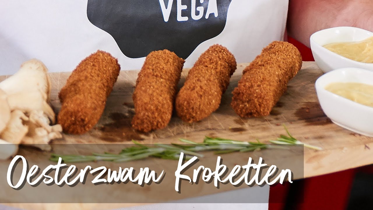 Vegan Oesterzwam Kroketten - Recept van de Vegetarische Snackbar - YouTube