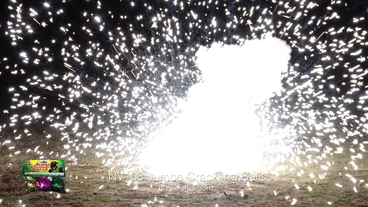 Jumbo Crackling Balls Fireworks - YouTube