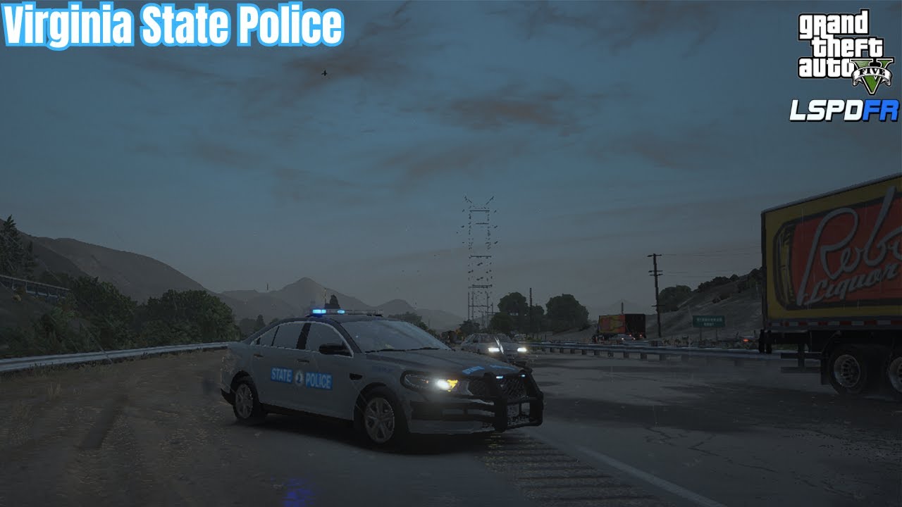 GTA 5 LSPDFR Mod | Virginia State Police Patrol Gameplay | #lspdfr ...