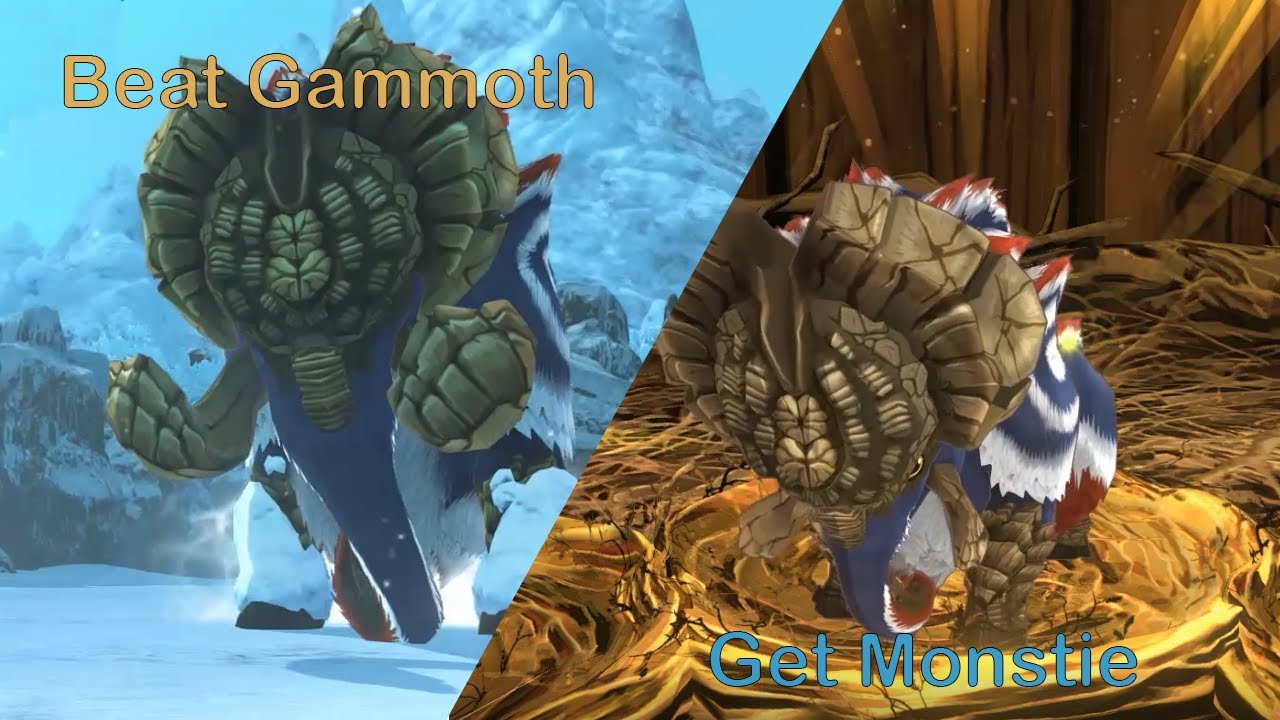 How to Beat Gammoth and Get It As a Monstie Early! || Monster Hunter ...